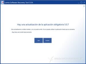 Lumia Software Recovery Tool se actualiza a la versión 5.0.7