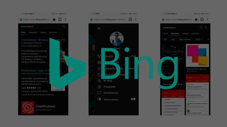 Bing ya tiene modo oscuro en la web móvil en iOS y Android